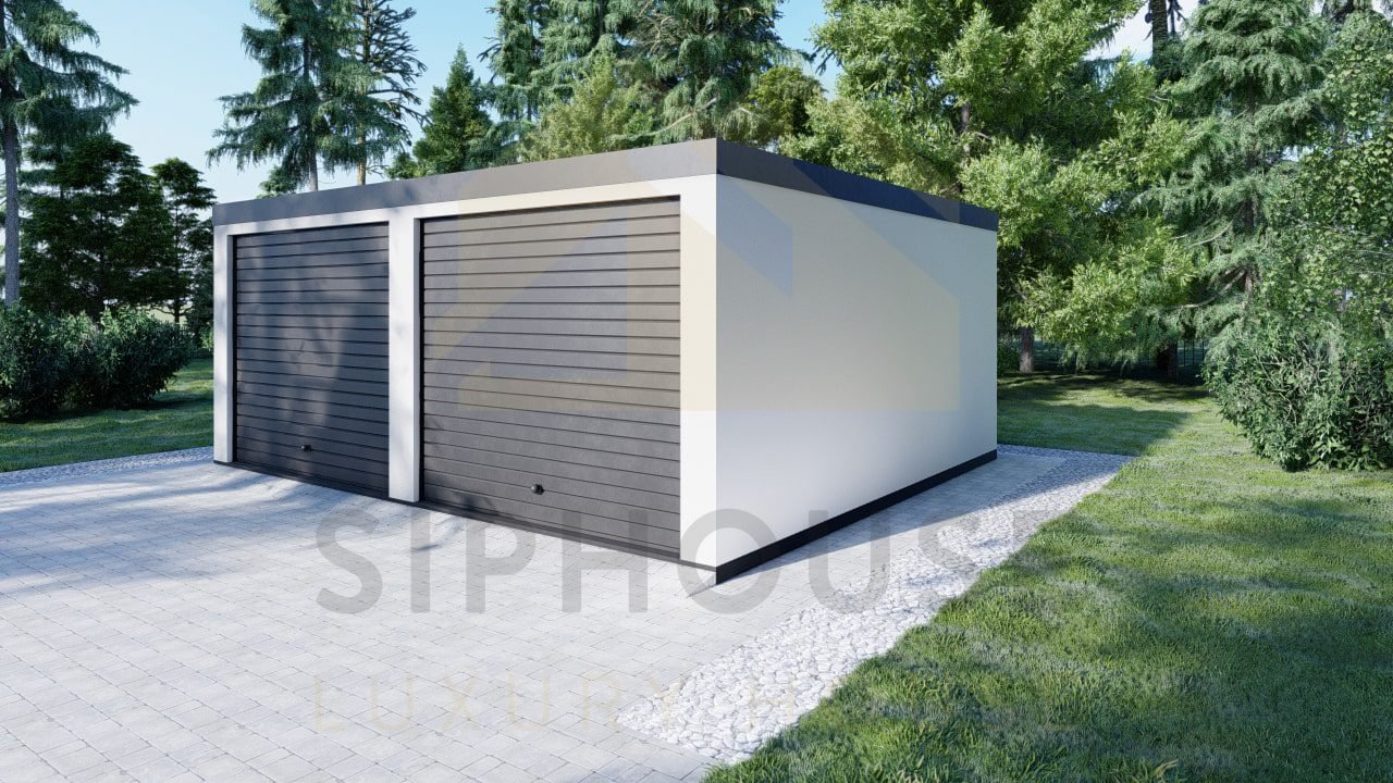 Moderni Autotalli Plymouth, 28 m² - SipHouse