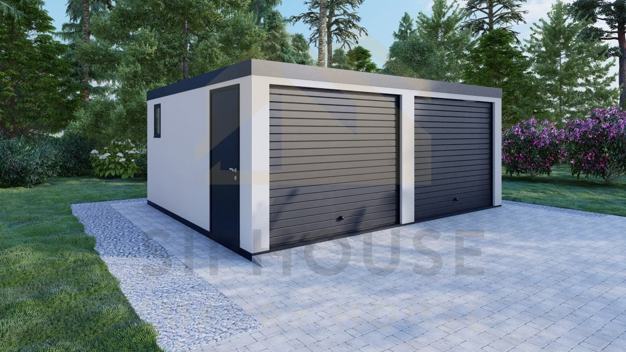 Moderni Autotalli Plymouth, 28 m² - SipHouse