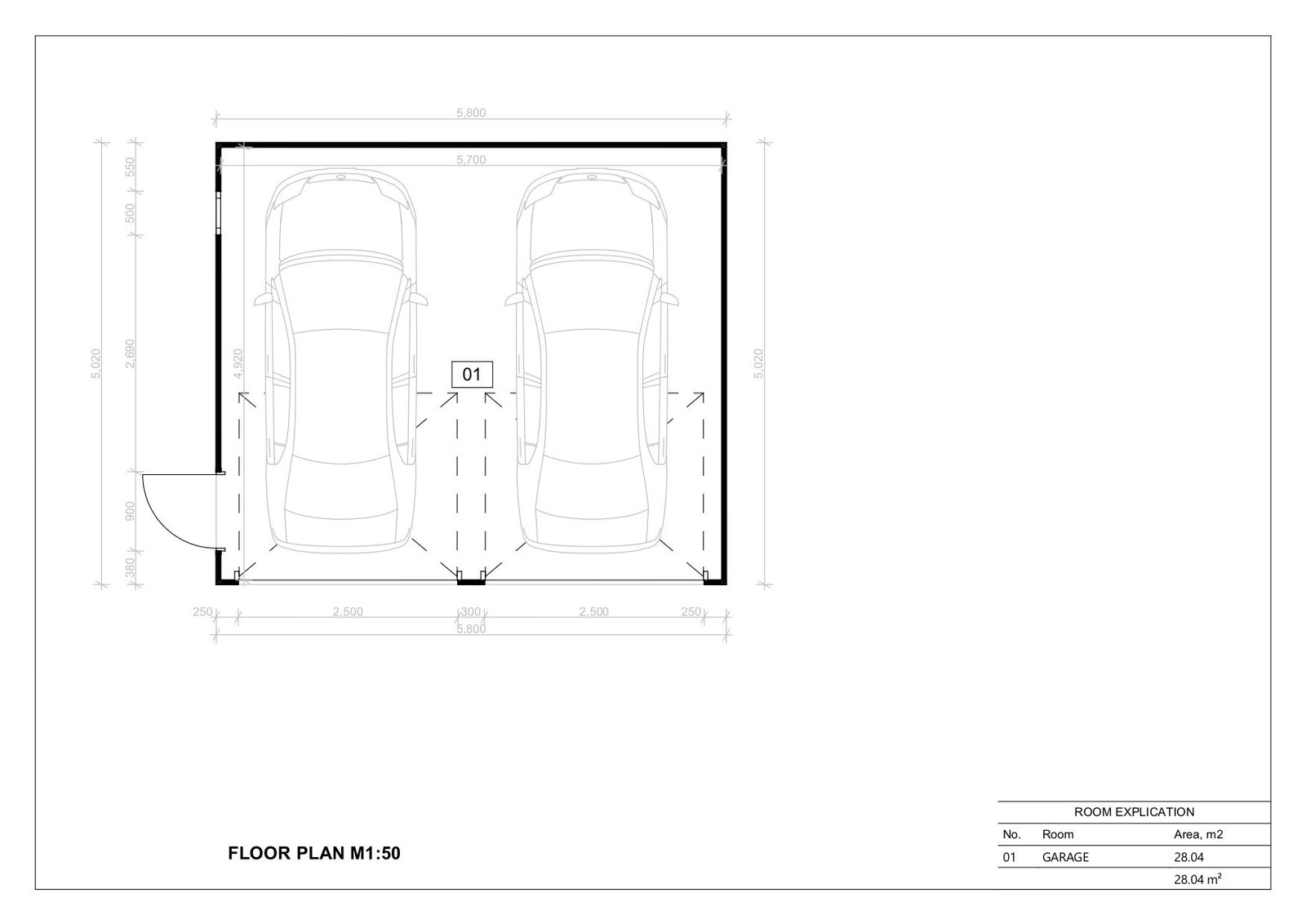 Moderni Autotalli Plymouth, 28 m² - SipHouse
